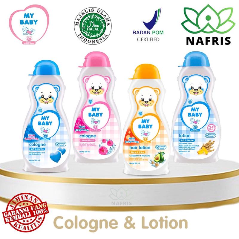 MY BABY Cologne|Hair Lotion 100ml|Soft & Gel|Sweet Floral|Black & Shine ...