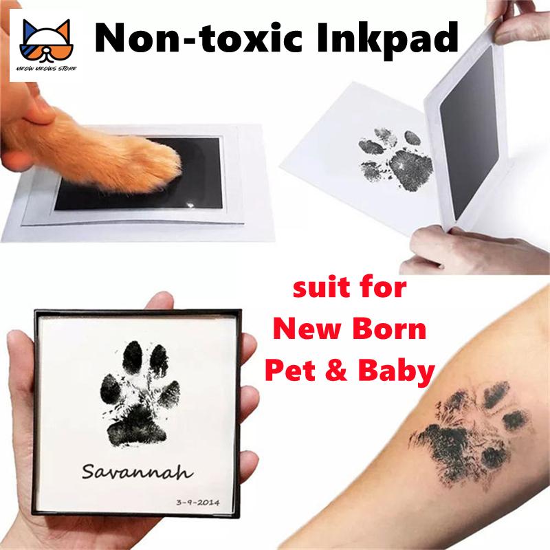 Non-toxic Inkpad Footprints Handprint No Touch Skin Inkless Kits ...