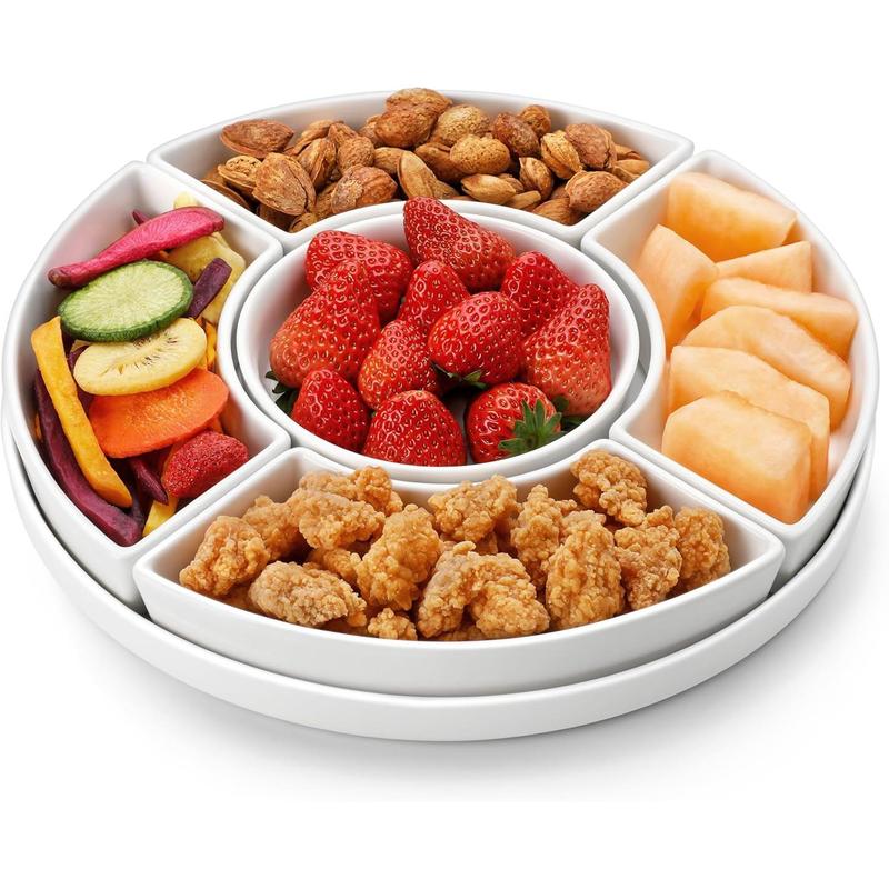 Porcelain Divided Serving Dishes, Appetizers Tray, Serving Tray ...