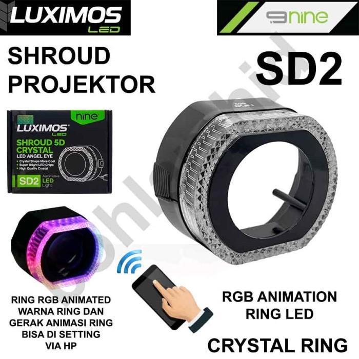 C - Shroud Projektor BILED 2,5" LUXIMOS SD2 RGB Animation 5D CRYSTAL ...