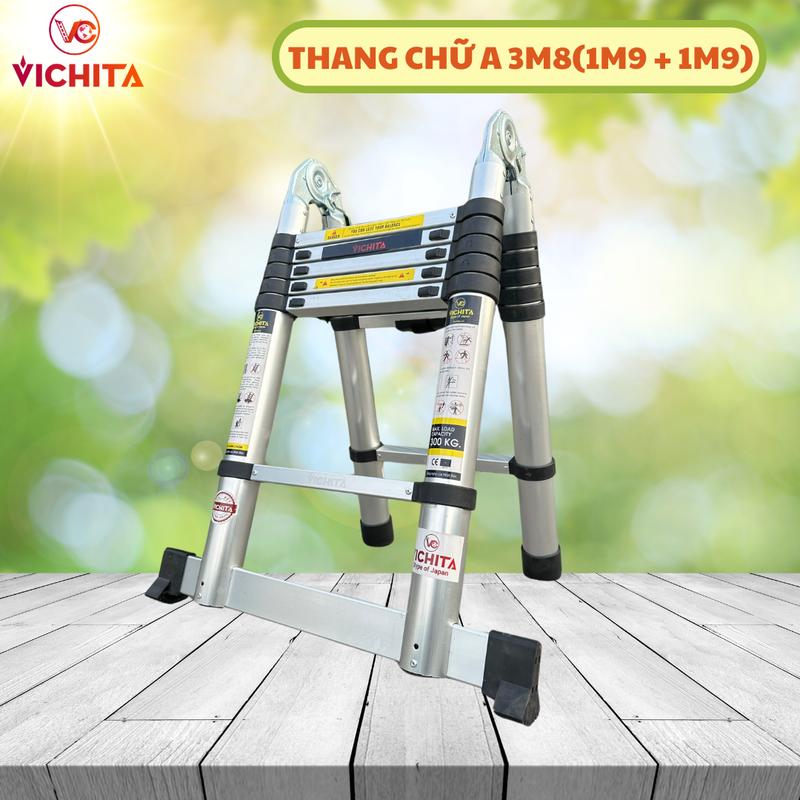 Thang nhôm chữ A 1m9+1m9 VICHITA BẢN TIÊU CHUẨN - Thang nhập - TikTok ...