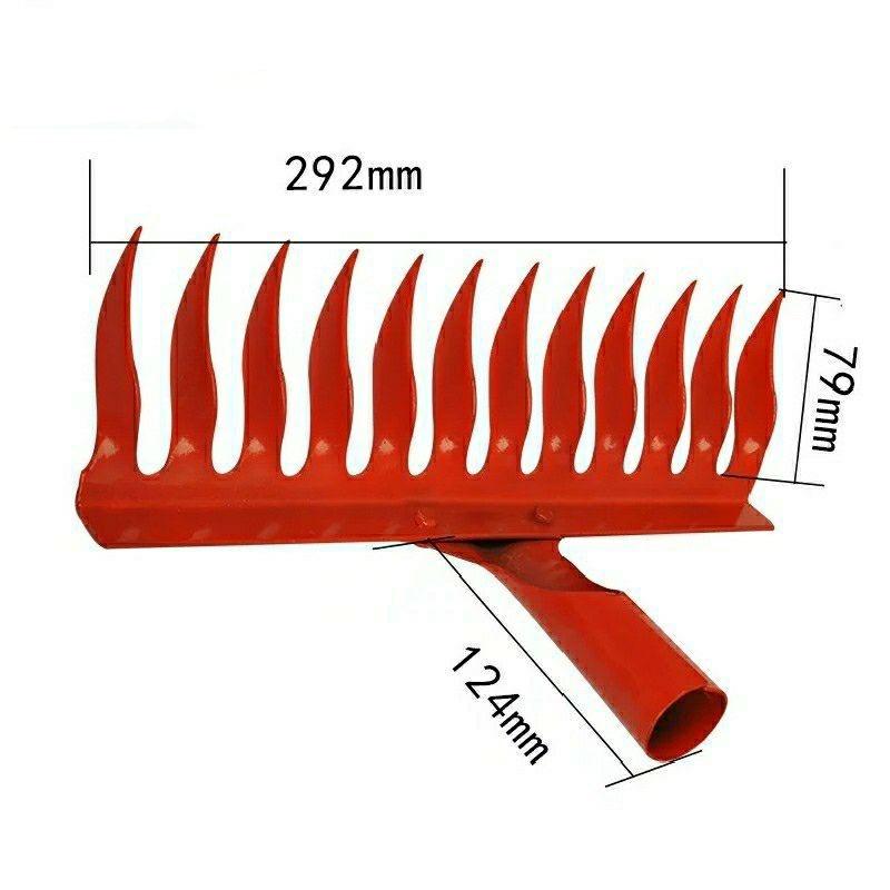 Teeth Carbon Steel Grass Rake Leaf Rake Head Soil Loose Agriculture ...
