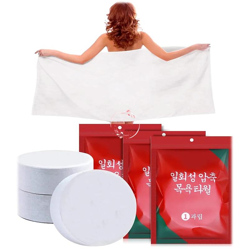 Disposable Compressed Bath Towel Capsules Shower Essential For - TikTok ...
