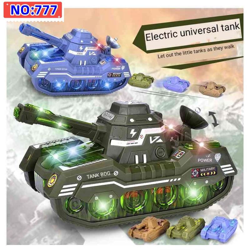 Electric Battle Tank with 3pcs small tank for kids lights sounds ...