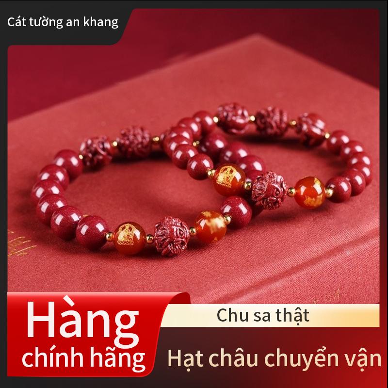 (Thầy gợi ý) vòng tay hạt chu sa tam hợp năm Tỵ, vòng tay chiêu ...