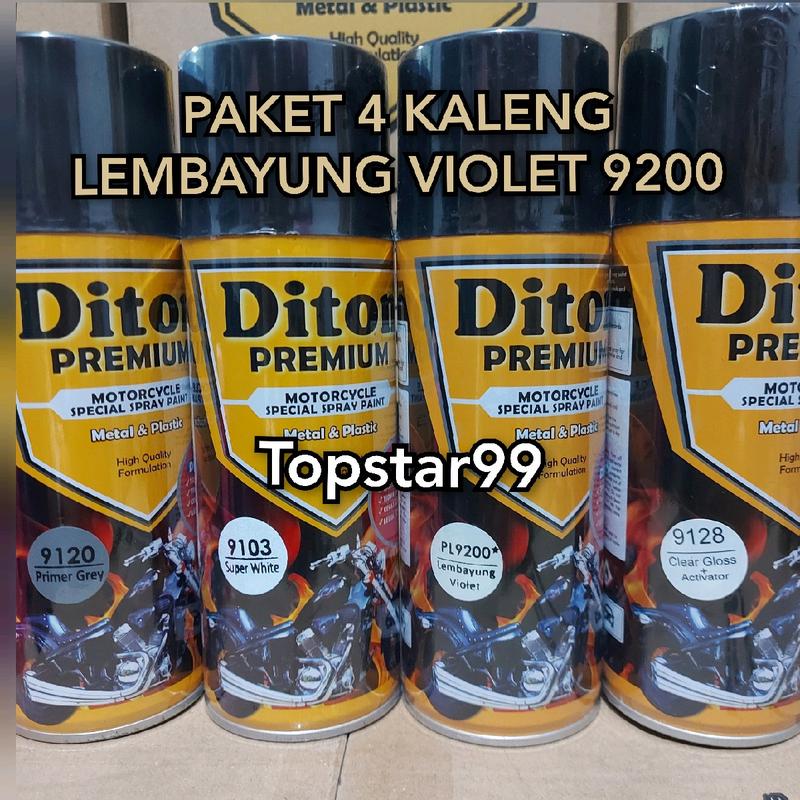 Diton Premium Paket 4 Kaleng Lembayung Violet 9200 Epoxy Primer Grey ...