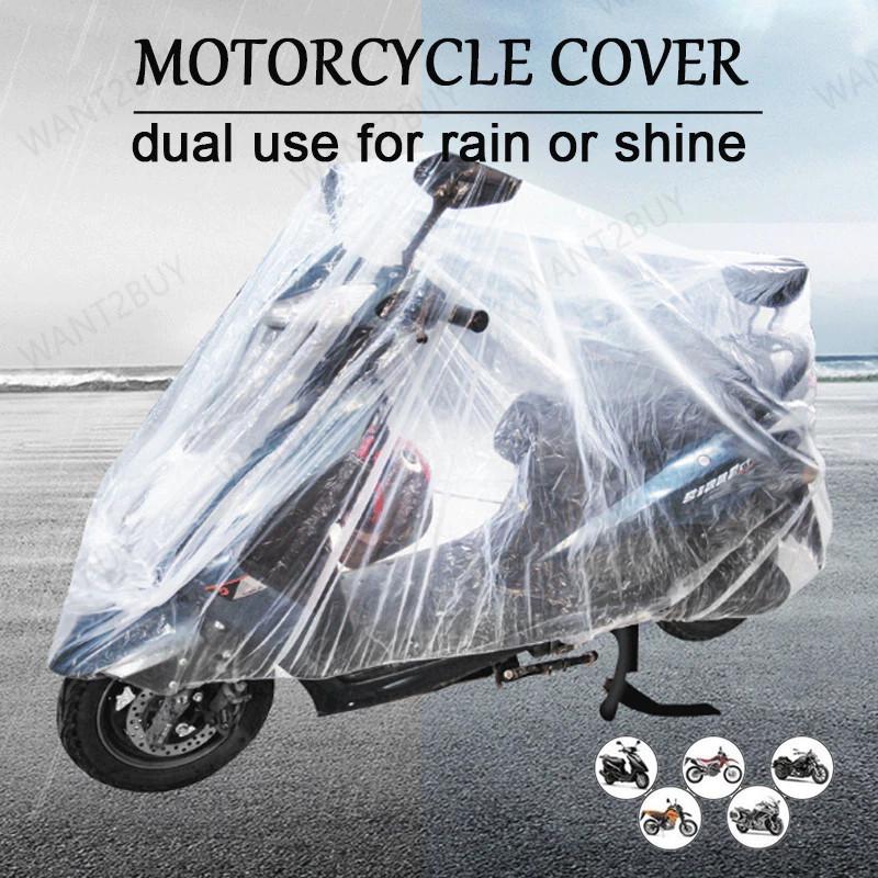 Penutup Motorcycle Motorbike Cover Transparent Dust Protection ...