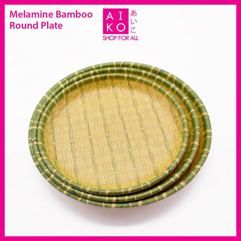 MELAMINE BAMBOO ROUND PLATE / PINGGAN PLASTIK CORAK BAMBOO 3 - TikTok ...