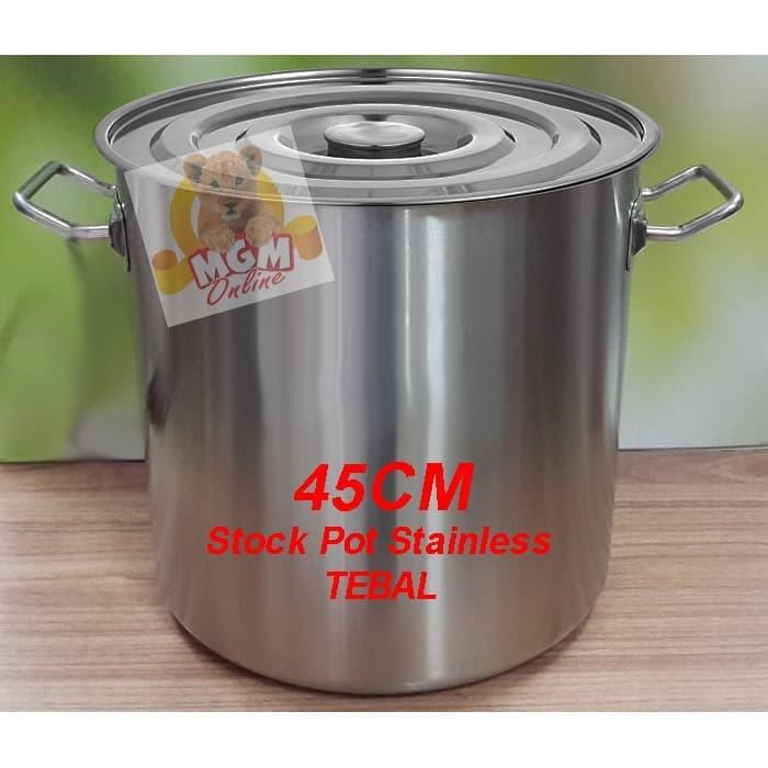 Jual JUMBO 68L Stockpot 45CM stock pot stainless SUPER seTEBAL Zebra ...