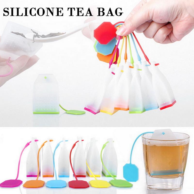 Silicone Tea filter Infuser Reusable Loose Leaf Tea-Bag Strainer ...
