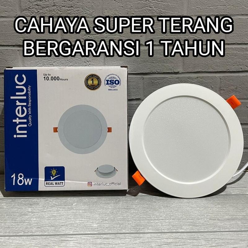 INTERLUC LAMPU DOWNLIGHT PANEL LED 18W IB BULAT IN BOW TEMPE - Shop ...