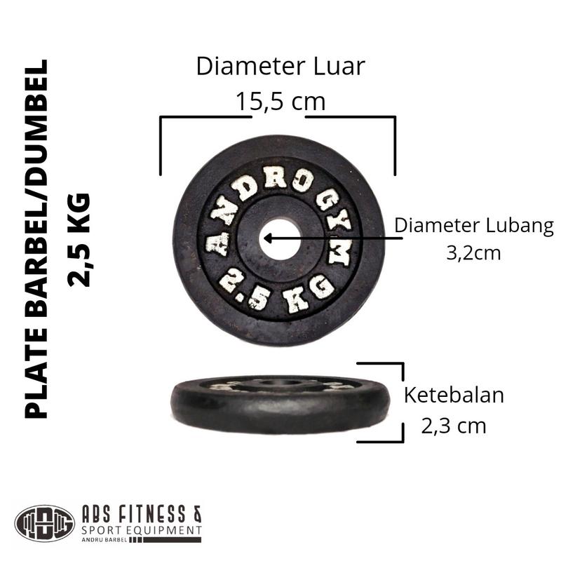 PLATE DUMBELL BESI 2.5KG ANTI PECAH WEIGHT CAST IRON PLATE 2 - Shop ...