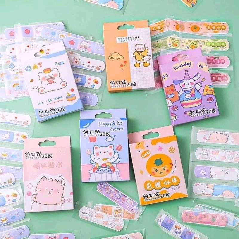 1 BOX (20PCS) PLESTER LUKA ESTETIK LUCU HANSAPLAST KAWAII KOREA RT87 ...