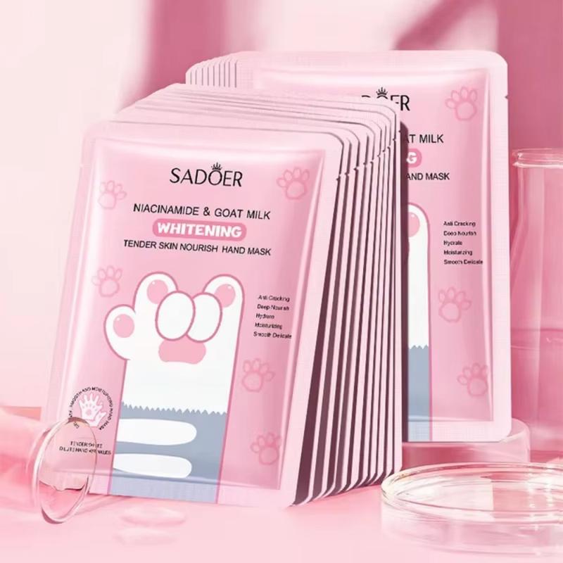 10 Pairs New Moisturizing Nourishing Hand Mask Cat Paw Whitening ...
