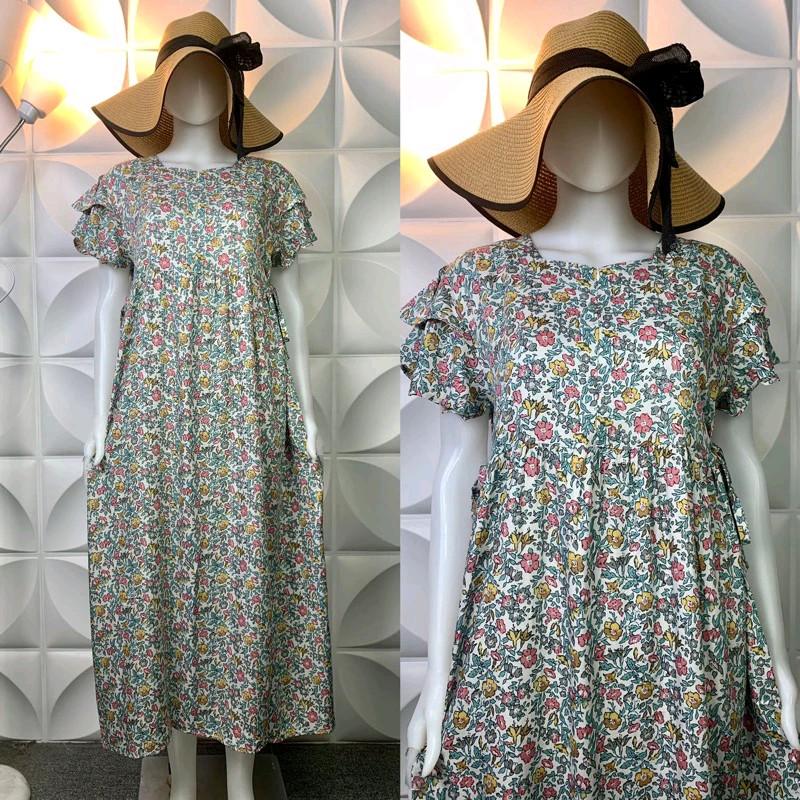 Daster Ruffle Panjang Rayon premium - Shop | Tokopedia