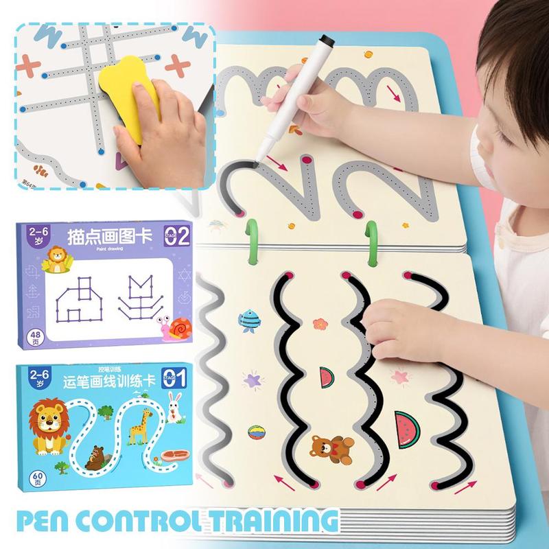 Kid Educational Toy Magical Tracing Toy With Erasable Pen Control ...
