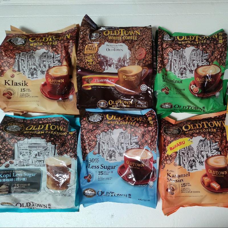 OldTown instant White Coffee 3in1 - Hazelnut / extra rich / coffee ...