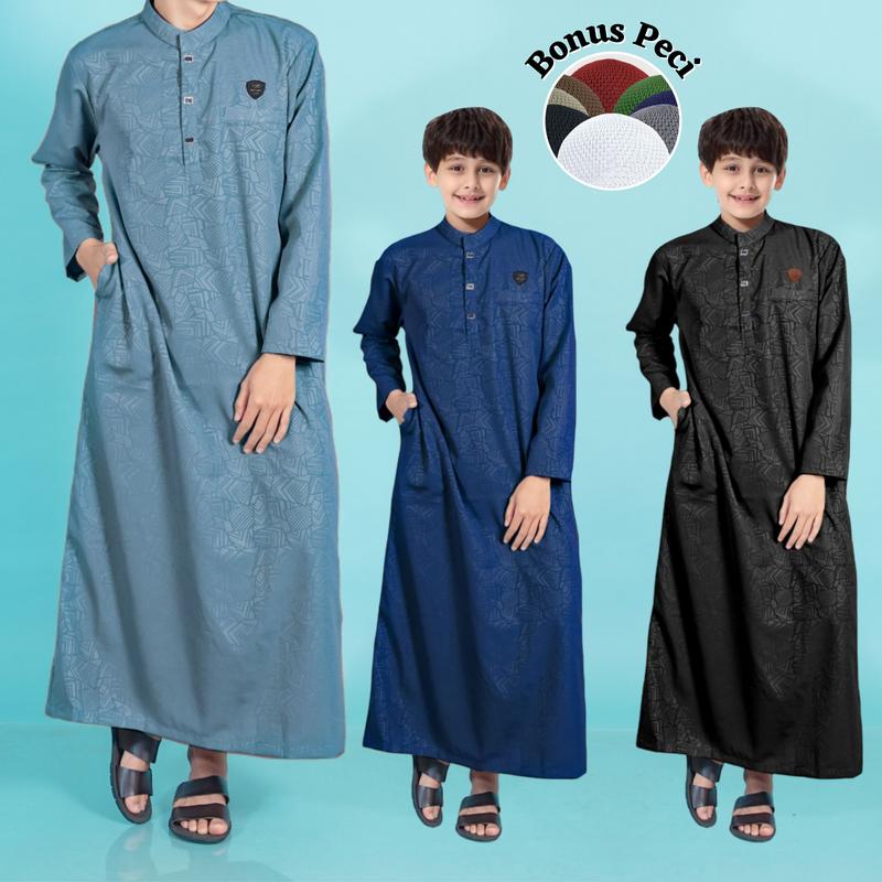 Al-HABIB/GAMIS ANAK EMBOS USIA 5-14 TAHUN PREMIUM/JUBAH ANAK - Shop ...