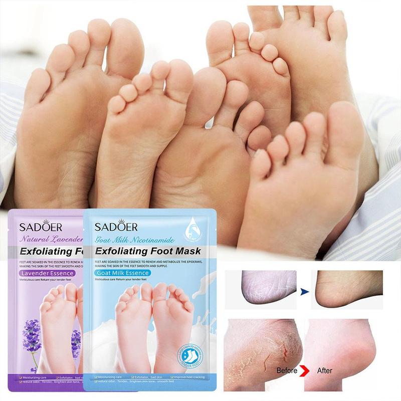 New Lavender Feet Exfoliating Foot Mask Foot Bath Masks Moisturizing ...