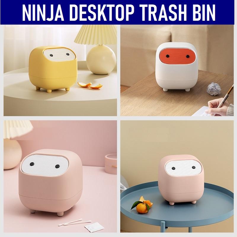 Ninja Desktop Trash Bin Mini Trash Can Table Dustbin Rubbish - TikTok ...
