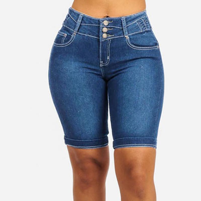 Longgrat Women Shorts Charming Breathable Bodycon Slim Jeans - TikTok ...