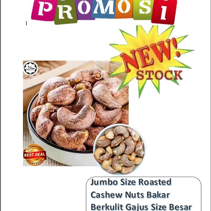 [JUMBO SAIZ XXL] PREMIUM AAW180 Charcoal Roasted Cashew Nut - TikTok ...