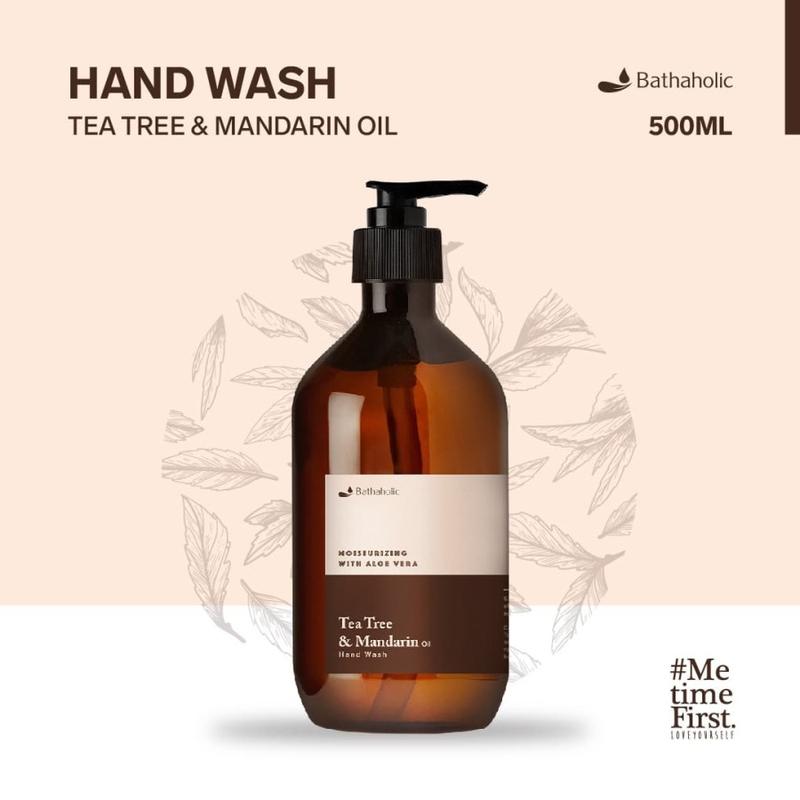 Bathaholic - Tea Tree & Mandarin Oil Hand Wash 500ml - Shop | Tokopedia
