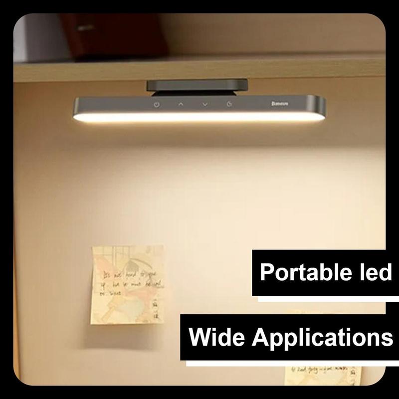 Magnetic Desk Lamp Hanging Led Stepless Dimming Night Light Touch ...