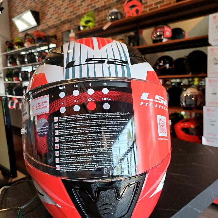 Jual Helm LS2 FF353 RAPID WHITE RED HELMET FULL FACE Motorcycle - WHITE ...