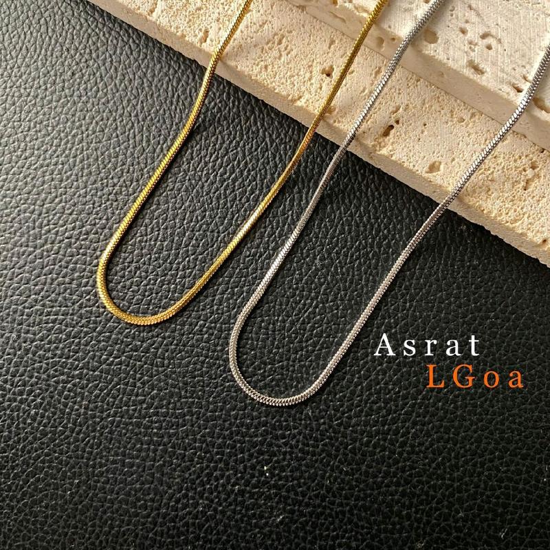 ASRAT LGoa - Kalung Model Casandra Bulat Titanium Anti Karat - Shop ...