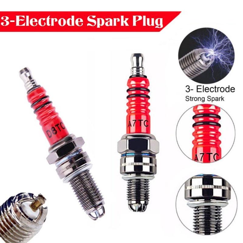 1 Racing Spark Plug 3 Electrode High Performance A7tc/D8tc for - TikTok ...