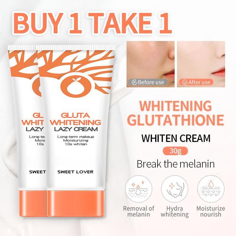 【BUY 1 TAKE 1】Gluta Whitening Lazy Cream 30g Moisturizers Skincare ...
