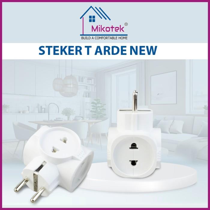 Steker T Multi Mikotek / Steker T Datar 4 Lubang Colokan MT-7899K ...