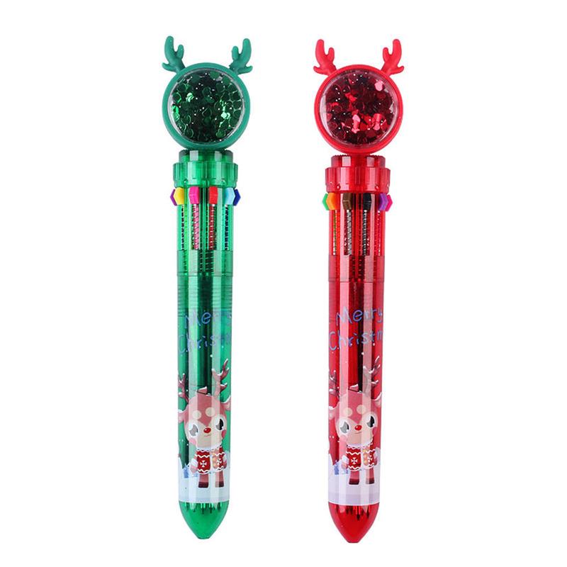 Press-type Ballpoint pen set High-quality School supplies Santa Claus ...
