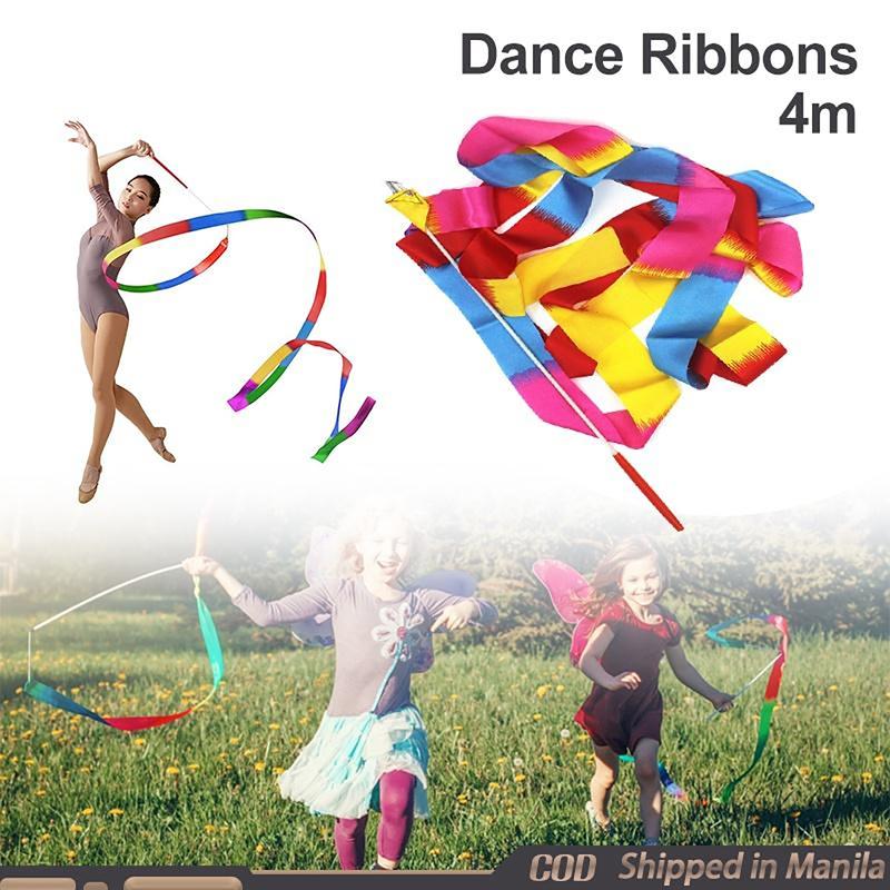 4M Dance Ribbons Colorful Gymnastics Streamers Kids Dance Gymnastics ...