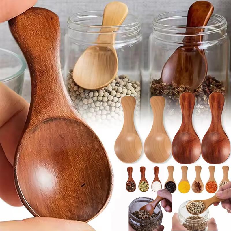 Mini Short Handle Small Spoons Kitchen Spice Condiment Spoon - TikTok ...