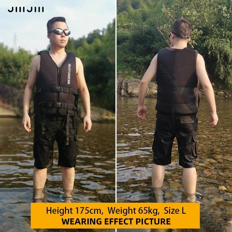JIIIJIII Outdoor life jacket Children adult swimming buoyancy vest ...