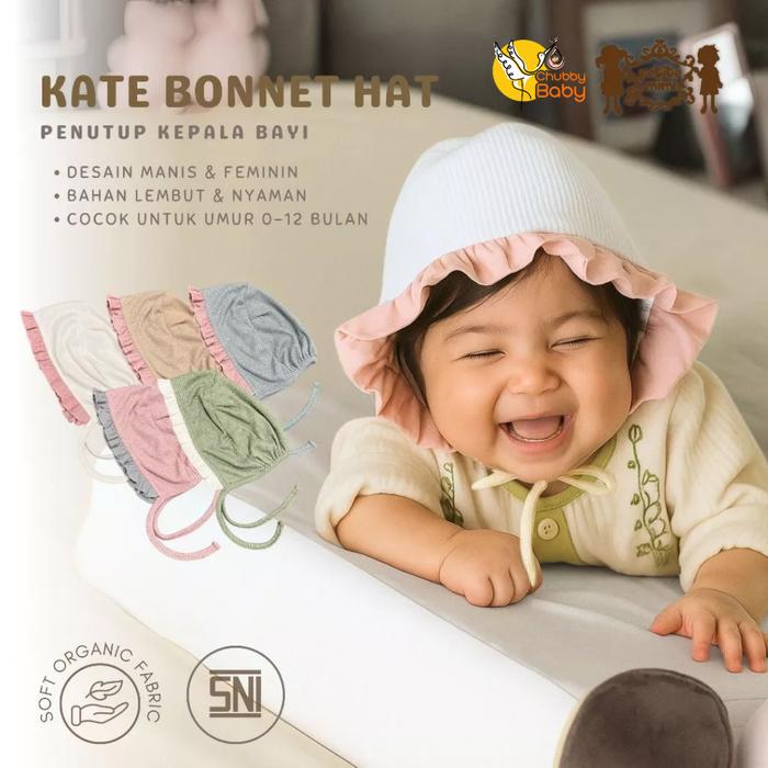 Jual Petite Mimi Kate Bonnet Hat - Topi/Penutup Kepala Bayi - Sage ...
