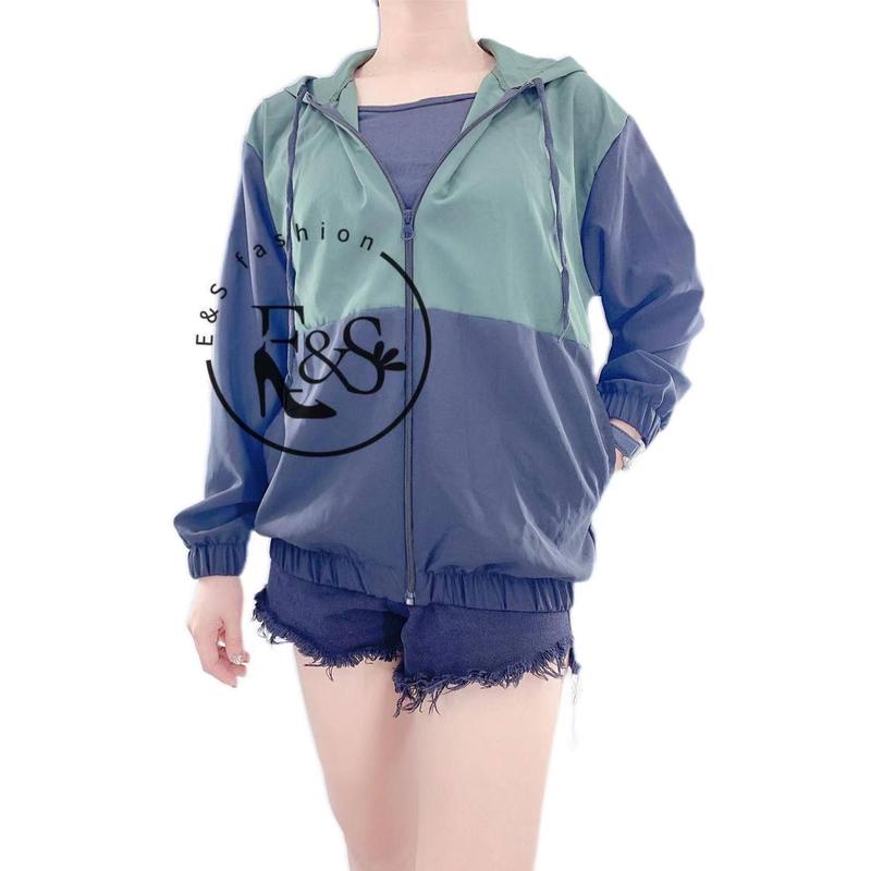 Sara fashion 】 two tone taslan jacket for women with hood and - TikTok ...