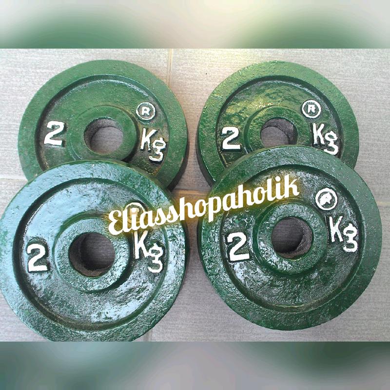 Plate Barbel 2 Kg Beban Barbel - Shop | Tokopedia