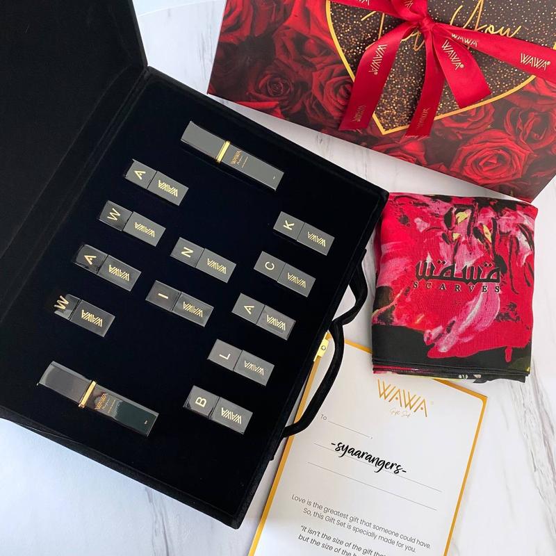 WAWA GIFT SET — WAWA IN BLACK BY WAWA ZAINAL [15 ITEMS] + FREE - TikTok ...