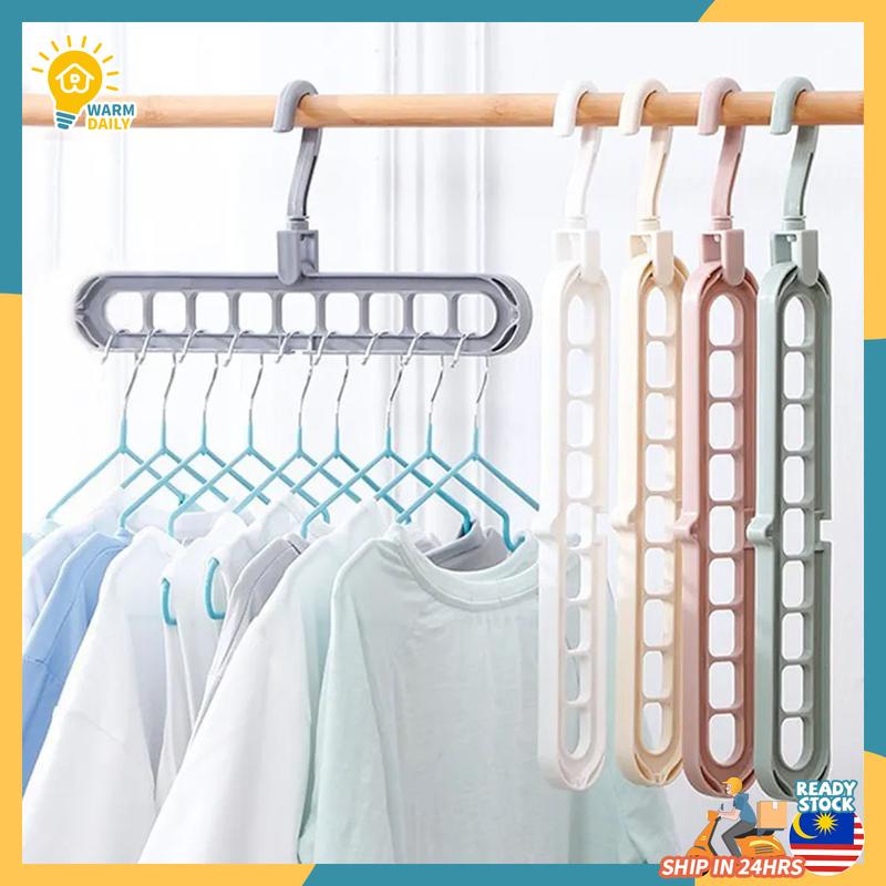 Multifunctional Clothes Hanger Folding Magic Wardrobe Drying - TikTok ...