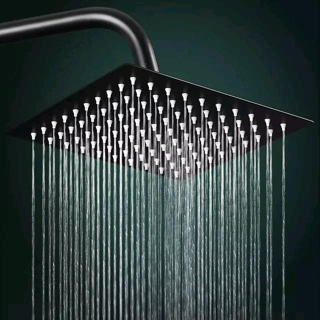 Jual wall shower hitam 8inch stainless steel/shower hujan - Kota ...