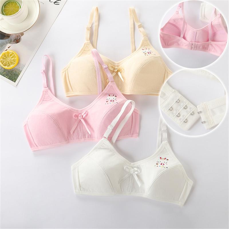 Girl Cotton Vest Cute Soft Bra Development Period Anti-bump Camisole ...