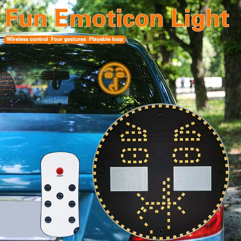 Creative Fun Gesture Lamp Car Interior Rear Windshield Hand Gesture ...