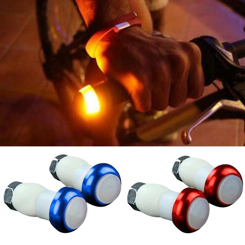 2PCS Bike Handlebar Light LED Bicycle Light Turn Signal Cycling ...