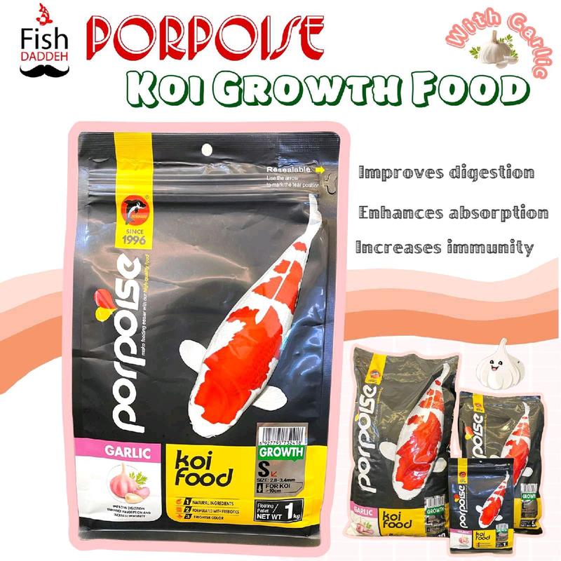 Porpoise Koi Fish Food Growth Garlic 1kg - TikTok Shop Philippines