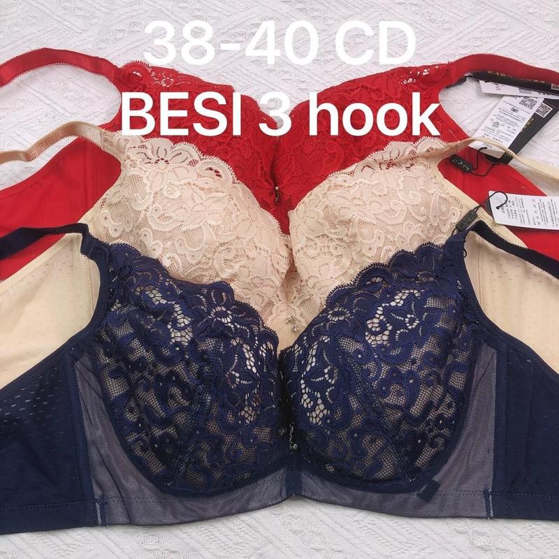 38CD Bra Besi 3 hook Soft and Breathable Lembut Lace - TikTok Shop Malaysia