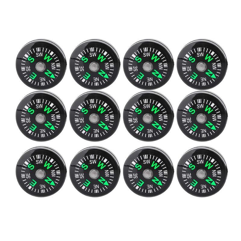 New 12Pcs 20mm Mini Pocket Oil Filled Compass Survival Compasses ...