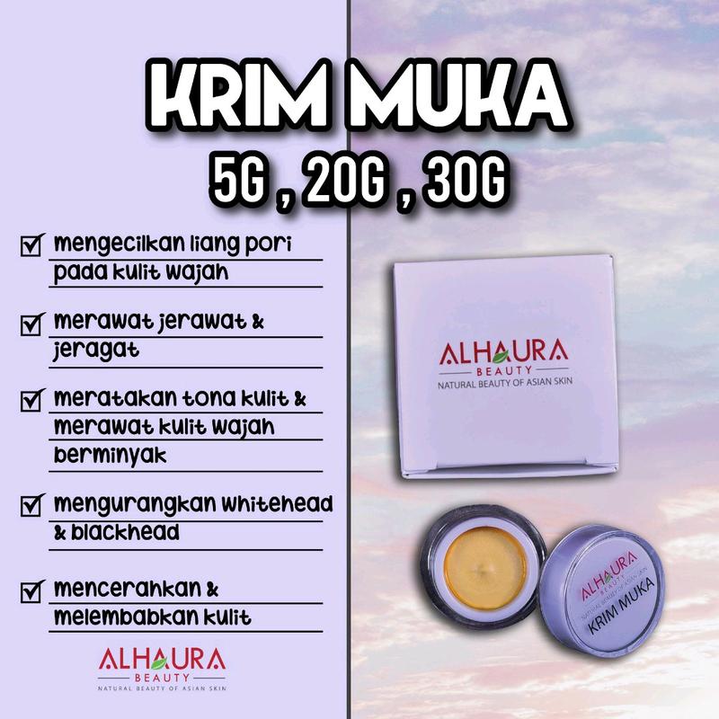KRIM 20G ALHAURA BEAUTY - TikTok Shop Malaysia